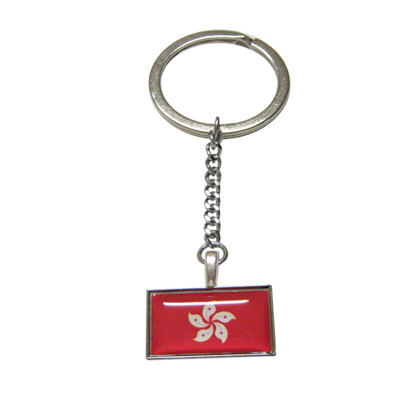 Kiola Designs | Accessories | Thin Bordered Hong Kong Flag Pendant ...
